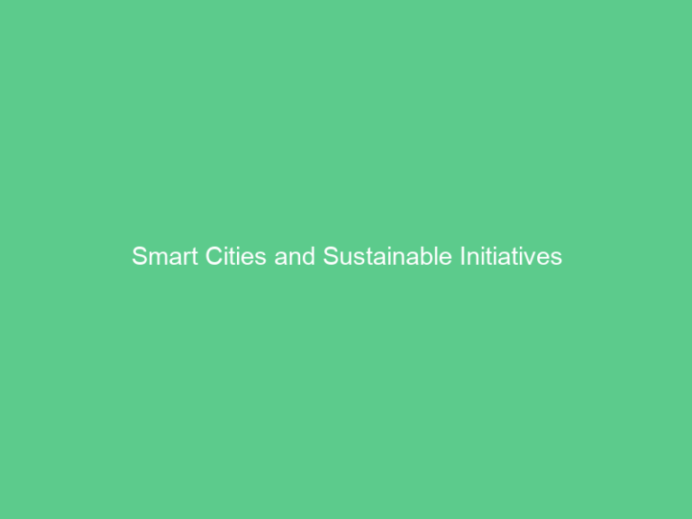 Smart Cities and Sustainable Initiatives - Digital Energy Net
